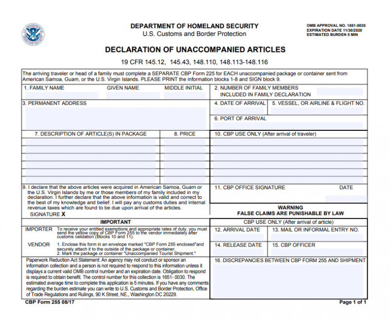 Customs Clearance Forms and Documents | Clearit USA